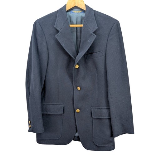 Brooks Brothers Brooksgate Made In USA Vintage Patch Pocket Navy Blazer ...