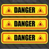10x Danger sticker decals / industry / warehouse / caution / warning ...