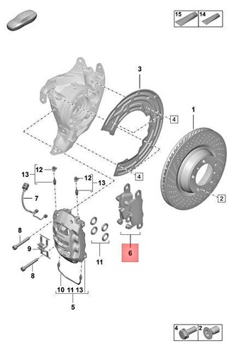 Genuine PORSCHE 911 Carrera 1 Set Of Brake Pads For Disk Brake ...