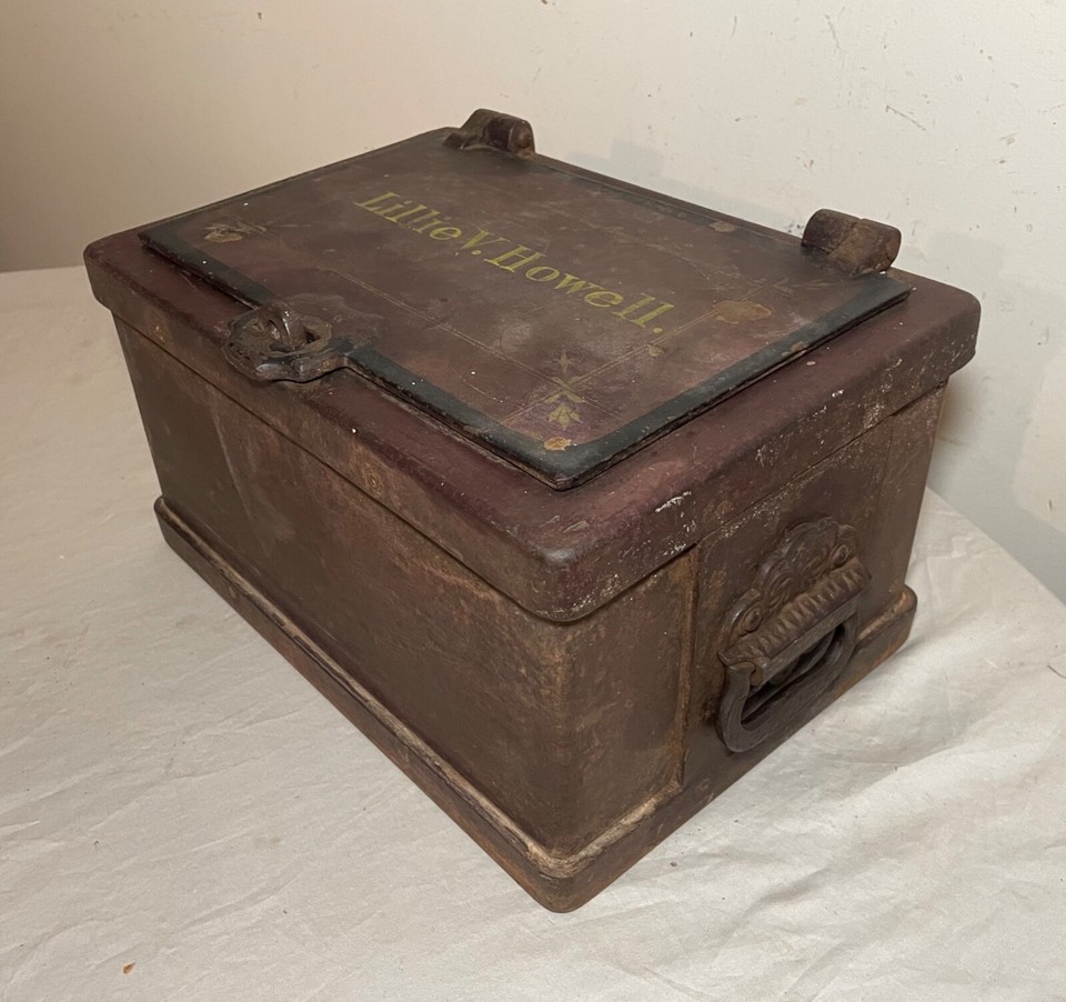 antique strong box products for sale | eBay