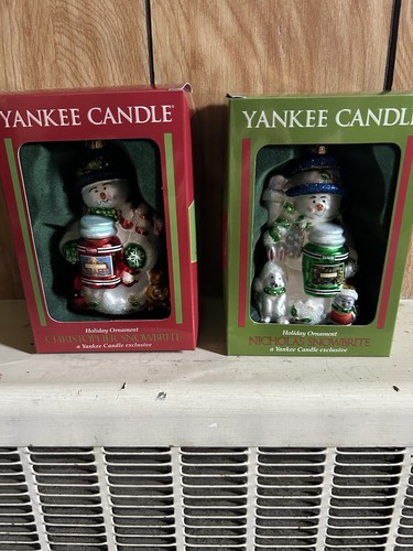 Yankee Candle Christopher Snowbrite Hand Blown Glass Christmas ...