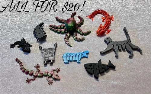 3D Printed Fidget Box - 9 FIDGETS & 1 FREE MYSTERY FIDGET | eBay