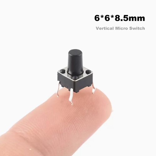 Push Button Momentary Vertical Straight Insertion 6X6X8.5mm 4 Pins ...