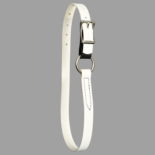 READY MADE-Horse Size White BETA BIOTHANE Turnout Neck Collar Leather ...