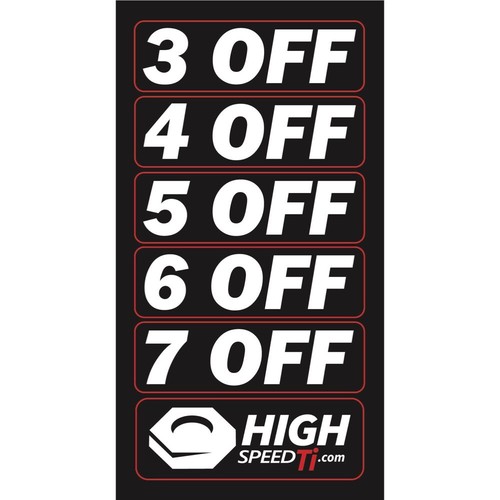 Sprint Car Midget Wheel Offset Decal Label Sticker Sheet | eBay