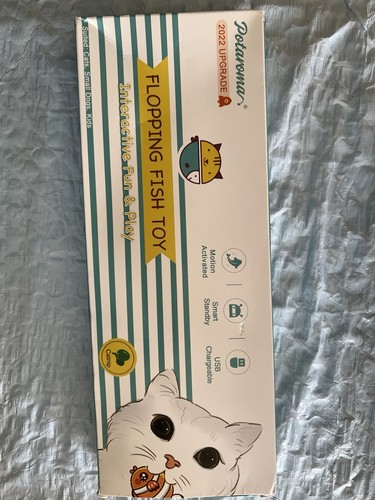 Potaroma Cat Toys Flopping Fish with Catnip, Moving 10.5" x 4.7 ...