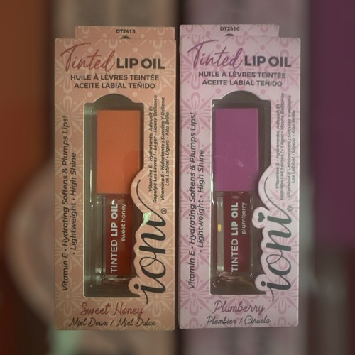 IONI TINTED LIP OIL Bundle 1 SWEET HONEY & 1 PLUMBERRY NIB | eBay