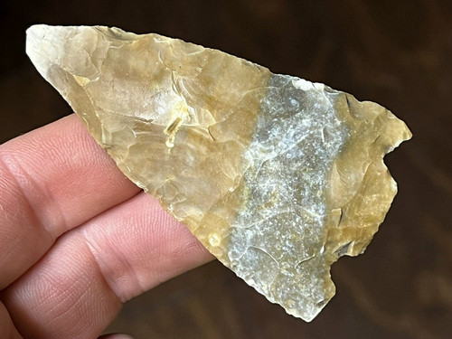 COLORFUL BASE TANG KNIFE TEXAS AUTHENTIC ARROWHEAD INDIAN ARTIFACT TT1 ...