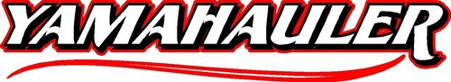 Yamahauler vinyl stickers decal set of 2- 10"x 2" red | eBay