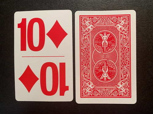 Swap Playing Card LARGE PRINT Ten Of Diamonds BICYCLE One Card | eBay