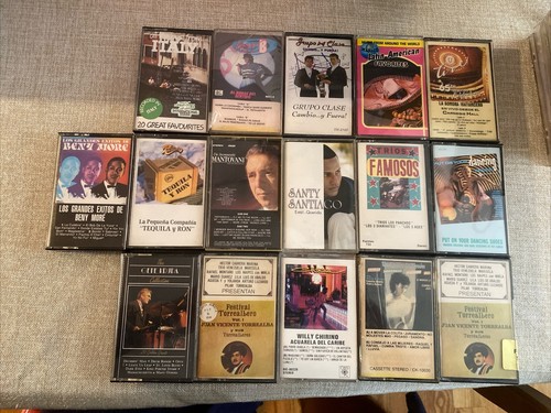 Lot Of 16 Various Cassette Tapes / Spanish, English and 1 Italian ...