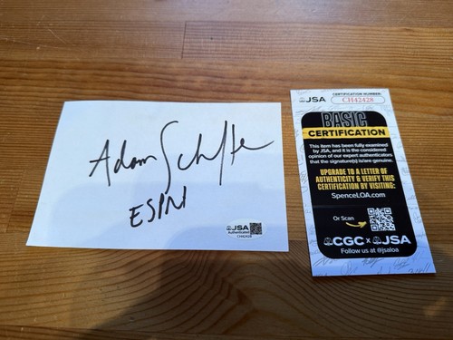 Adam Schefter ESPN Signed Cut Autograph JSA Authentic | eBay