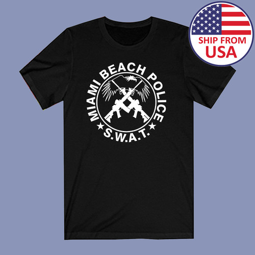 Miami Beach Police Department SWAT Team Military Black Size S-5XL | eBay