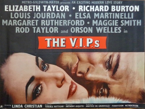 VIPs British Quad movie poster 30x40 ELIZABETH TAYLOR RICHARD BURTON ...