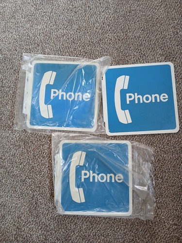 Vintage Public Pay Phone Booth Aluminum Sign Double Sided 12"x 12 W ...