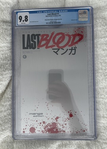 LAST BLOOD 1 Brushed Steel Ed. CGC 9.8 ROB LIEFELD, Metal Cover- Rare ...