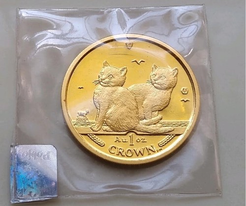2003 Isle of Man GOLD 1 oz. BALINESE KITTENS CAT COIN - POBJOY MINT ...