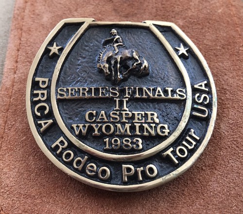 Vintage 1983 PRCA Casper WY Pro Rodeo Tour Series Final Horseshoe Belt ...