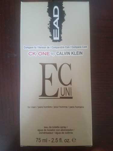 EAD EC Uni for Men Eau De Toilette Spray 2.5 Oz 75ml Compare to Ck One ...
