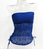SO Navy Halter Bandeau Crochet Tankini Top Swimwear Juniors' Ladies XS ...