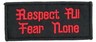 Respect All Fear None Patch, Biker Sayings Patches | eBay