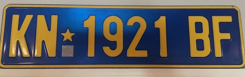 Democratic Republic Of The Congo License Plate #KN1921BF - African ...