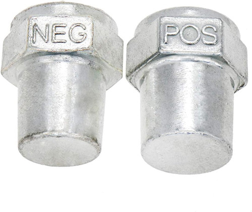 2 Pcs Car Positive Negative Battery Post Terminal Adapters with 3/8 ...