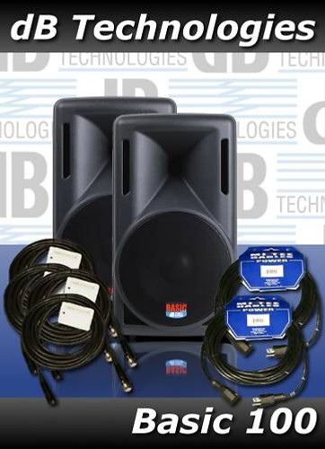 Pair dB Technologies Basic 100 Speakers Cable Bundle | eBay