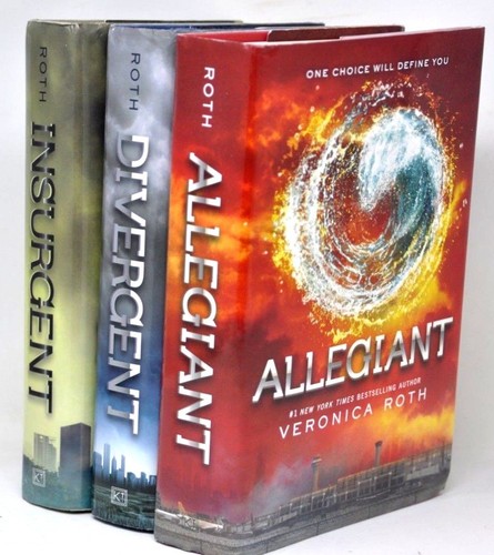 Lot of 3 DIVERGENT INSURGENT ALLEGIANT HC 1st Editions Series Roth ...