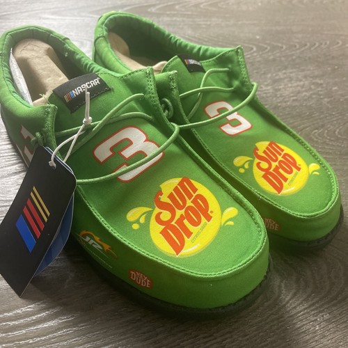 Hey Dude Wally Nascar Dale Earnhardt JR Green Multi Casual Slip On Shoe ...