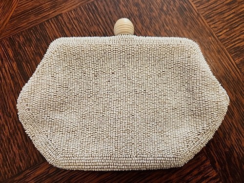 Vintage Beaded Charlet Handbag Purse Beltloop • Handmade in France #3 ...
