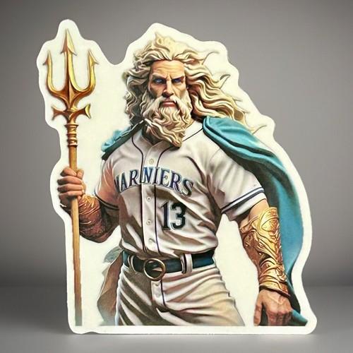 Seattle Mariners sticker Logo MLB Poseidon Trident vinyl decal | eBay
