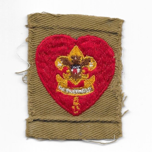 Life Rank Patch 1939-1942 LB-1-3-04 Gauze Back Boy Scouts of America ...