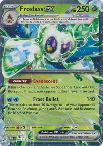 Holo Froslass ex - 003/182 Double Rare Paradox Rift Pokemon TCG | eBay