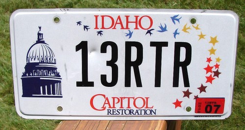 2018 Idaho CAPITOL RESTORATION License Plate HIGH QUALITY # 13RTR | eBay