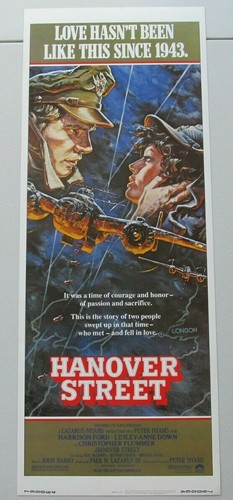 HANOVER STREET ORIGINAL ROLLED 14X36 INSERT MOVIE POSTER 1979 HARRISON ...