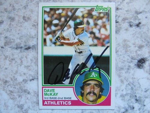 A's Dave McKay Signed Autographed 1983 Topps Mint | eBay