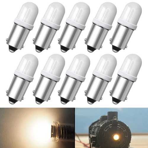 10x Warm White 1445 light led bulb 18 Volt Bayonet Base bulb for Lionel ...