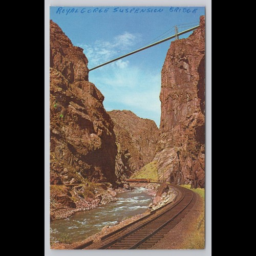 Vintage Postcard Royal Gorge Suspension Bridge Canon City Colorado ...