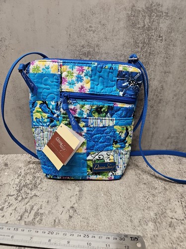Donna Sharp Havana Patch Penny Bag Floral Quilted Cross Body Turquoise ...