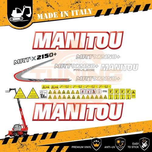 Stickers Decals Work Vehicle Manitou MRT-X 2150 Privilege Plus ST4 ...