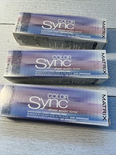 Matrix Color Sync Sheer Acidic Hair Toner *LOT Of 3 Tubes* Brunette ...