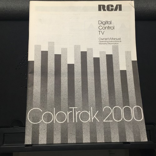 Original Owner Manual for the RCA ColorTrak 2000 TV | eBay