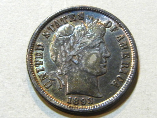 1893 barber dime ten cent silver us coin | eBay