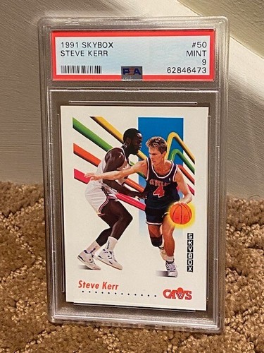 1991 Skybox Steve Kerr PSA 9 #50 Card NEW CLEAN CASE LOW POP | eBay