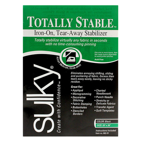 Sulky Totally Stable Stabilizer - Black - 20'' x 1 yd. Pkg | eBay