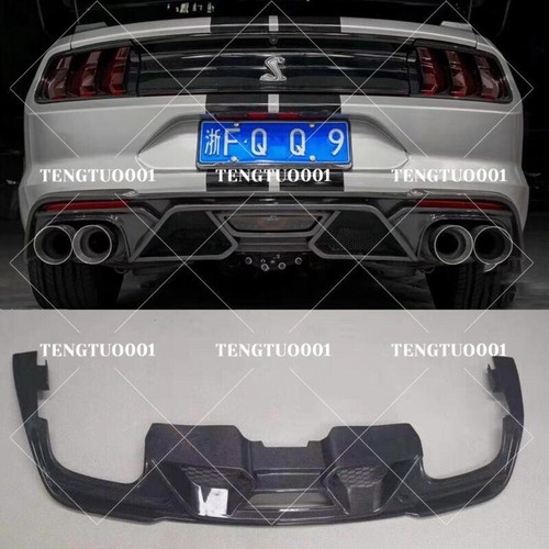 For Ford Mustang 2018-2021 GT500 Dry Carbon Fiber Rear Diffuser Lip ...