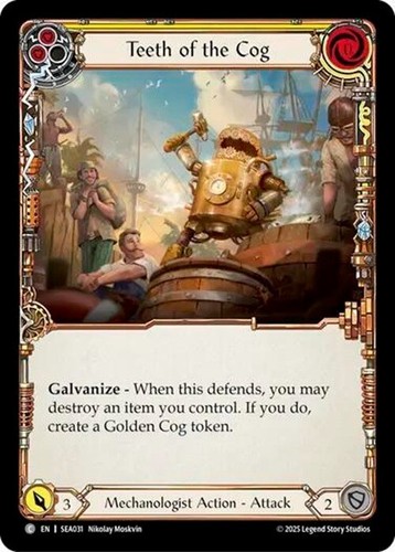 TEETH OF THE COG (YELLOW) X3 *FAB - HIGH SEAS* | eBay