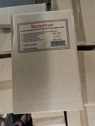BackStop 12-H15 Hydronic Heating Tank 2.1-Gallon Safety Tank | eBay