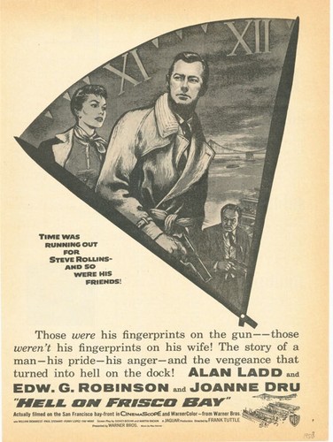 1956 ALAN LADD EDWARD ROBINSON JOANNE DRU ACTION FRANK TUTTLE LSB MOVIE ...